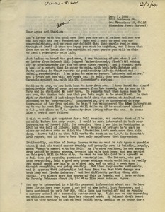 Letter from Caleb Foote to Agnes and Charles Butcher - Digital Commonwealth