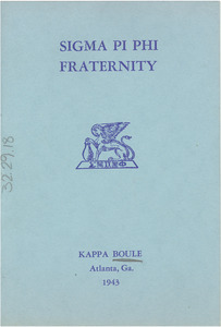 Sigma Pi Phi Fraternity program - Digital Commonwealth