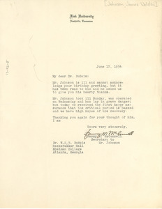 Letter from Fanny M. McConnell to W. E. B. Du Bois - Digital Commonwealth