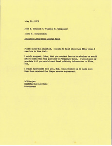 Memorandum from Mark H. McCormack to John B. Titcomb and William H ...