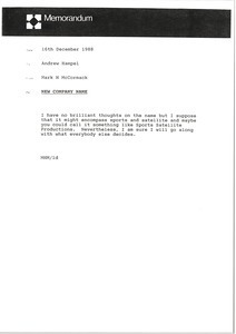 Memorandum from Mark H. McCormack to Andrew Hampel - Digital Commonwealth