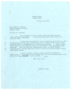 Letter from W. E. B. Du Bois to Harold A. Drayton - Digital Commonwealth