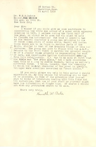 Letter from Kenneth W. Porter to W. E. B. Du Bois - Digital Commonwealth