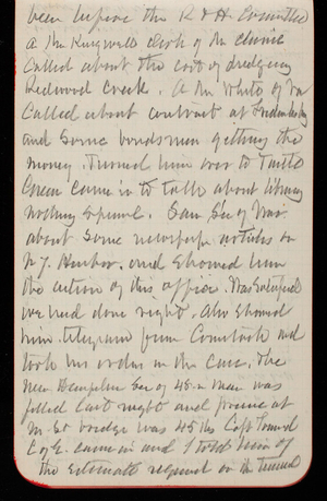 Thomas Lincoln Casey Notebook, February 1890-April 1890, 36, been ...