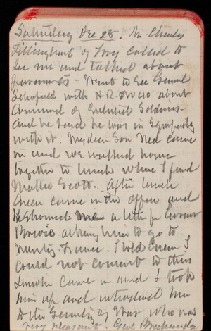 Thomas Lincoln Casey Notebook, November 1889-January 1890, 69, Saturday ...