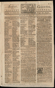 The Boston-Gazette, and Country Journal, 18 October 1773 - Digital ...