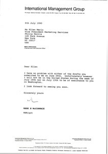 Letter from Mark H. McCormack to Ellen Merlo - Digital Commonwealth