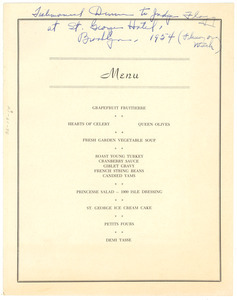 Judge Flagg testimonial dinner menu and program - Digital Commonwealth