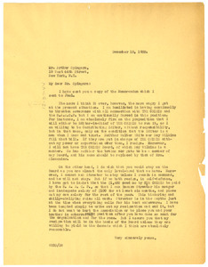 Letter from W. E. B. Du Bois to Arthur Spingarn - Digital Commonwealth