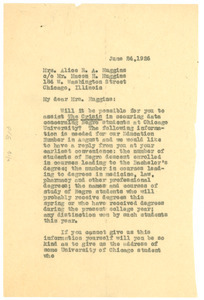 Letter from John Preston Davis to Alice E. A. Huggins - Digital ...