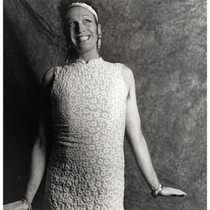 Abe Rybeck dressed in costume for a play - Digital Commonwealth