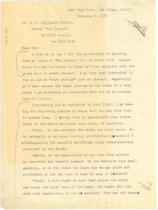 Letter from Bernice E. Brand to W. E. B. Du Bois - Digital Commonwealth