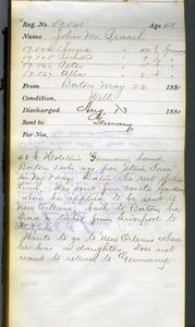 Tewksbury Almshouse Intake Record: Braack, Alla - Digital Commonwealth