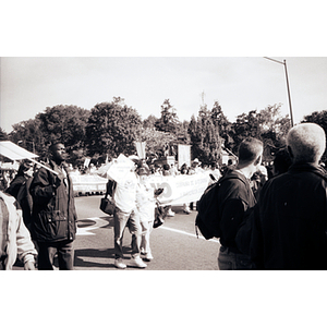 Marchers at the Latino and Immigrants' Rights March - Digital Commonwealth