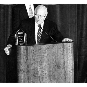 "Red" Auerbach speaks at Center for the Study of Sport in Society's ...