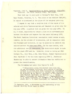 Review of Reconstruction in South Carolina - Digital Commonwealth