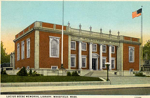 Beebe Library Postcard - Digital Commonwealth