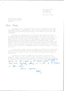 Letter from Willis Roxburgh to Mark H. McCormack - Digital Commonwealth