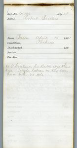 Tewksbury Almshouse Intake Record: Butters, Robert - Digital Commonwealth