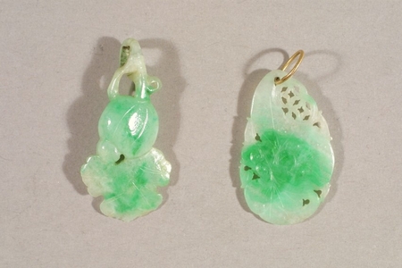 Pair of Jade Pendants - Digital Commonwealth