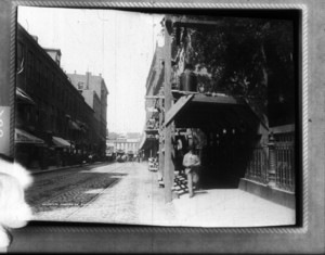 Tremont St. looking north showing amount of street occupied(Heliotype ...