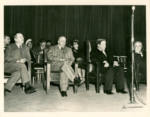 W. E. B. Du Bois with Rabbi Stephen S. Wise at a meeting in Carnegie ...
