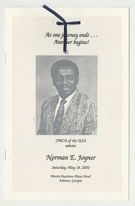 Retirement pamphlet for Norman Joyner (May 18, 2002) - Digital Commonwealth
