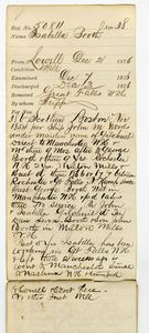 Tewksbury Almshouse Intake Record: Booth, Isabella - Digital Commonwealth