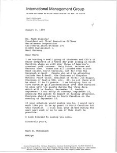 Letter from Mark H. McCormack to Mark Woessner - Digital Commonwealth