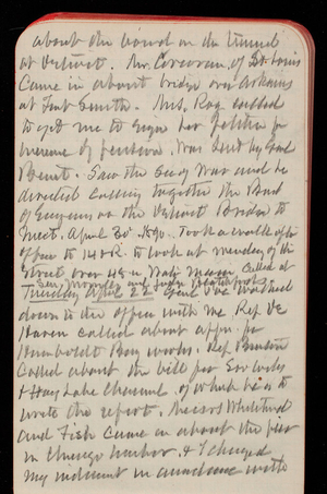 Thomas Lincoln Casey Notebook, February 1890-April 1890, 95, about the ...