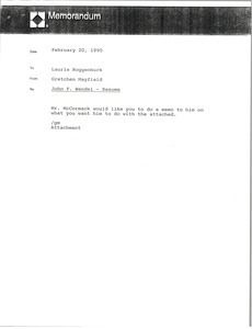 Memorandum from Gretchen Mayfield to Laurie Roggenburk - Digital Commonwealth