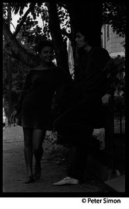 Donna Carson and Hedge Capers (of Hedge and Donna): close-up portrait ...