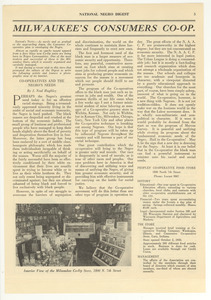 Milwaukee's Consumer Co-Op - Digital Commonwealth