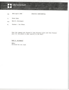 Memorandum from Mark H. McCormack to Rick Isaacson - Digital Commonwealth