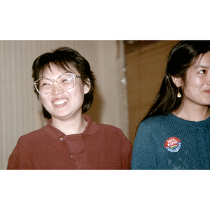 Two female members of the Chinese Progressive Association standing ...