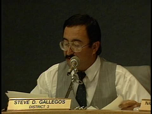 On Assignment; Library Footage, Albuquerque City Council, December 1987 ...
