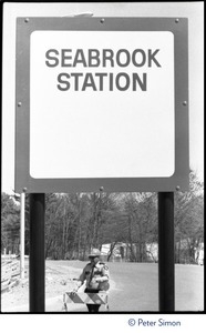 Sign reading 'Seabrook Station,' taken during occupation of Seabrook ...