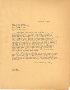 Letter from W. E. B. Du Bois to Roscoe Conkling Bruce - Digital ...