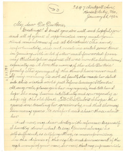 Letter from W. H. Crogman to W. E. B. Du Bois - Digital Commonwealth