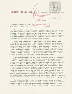 Letter from Charles Miller to Wilbert Locklin and John Costello (April ...