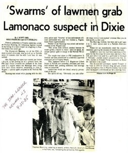 Swarms of lawmen grab Lamonaco suspect in Dixie - Digital Commonwealth