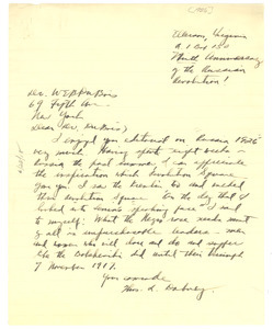 Letter from Thomas L Dabney to W. E. B. Du Bois - Digital Commonwealth