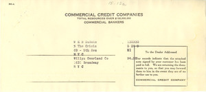 Commercial Credit Companies receipt - Digital Commonwealth