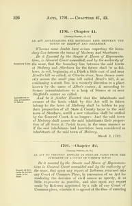 1791 Chap. 0042 An Act To Prevent Appeals In Certain Cases From The ...