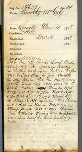 Tewksbury Almshouse Intake Record: McCarty, Timothy - Digital Commonwealth