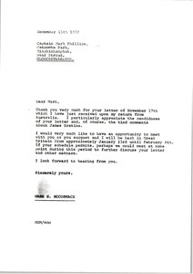Letter from Mark H. McCormack to Mark Phillips - Digital Commonwealth