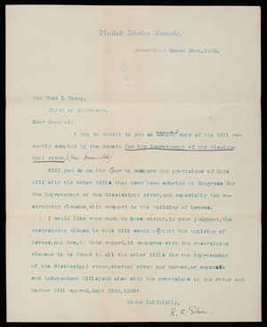 [Randall] L. Gibson to Thomas Lincoln Casey, March 30, 1892 - Digital ...