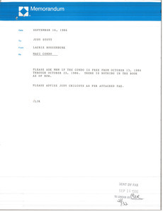 Memorandum from Laurie Roggenburk to Judy Stott - Digital Commonwealth