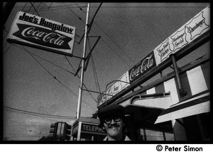 Joe Gile's Bungalow (diner): view of the sign and front entrance ...