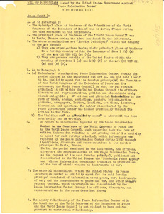 Bill of particulars issued by the United States Government against ...